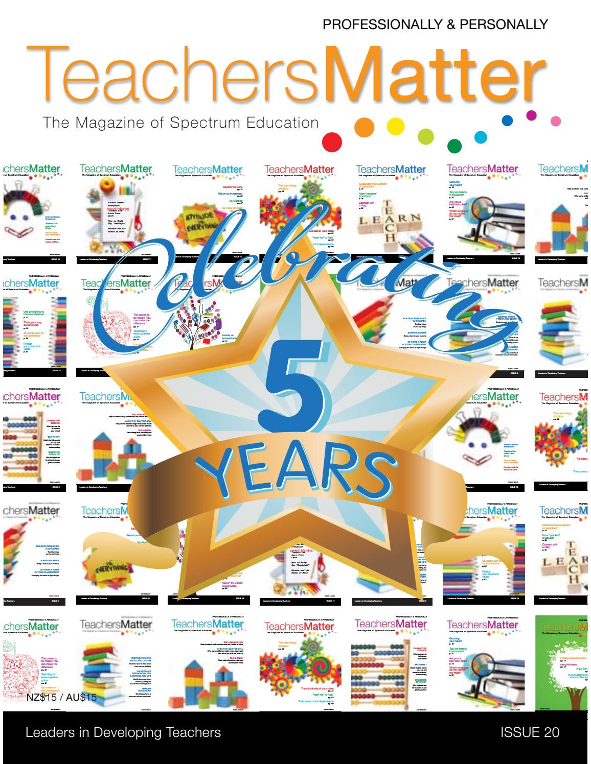 Teachers Matter Magazine issue 20 by Karen Tui Boyes - Issuu
