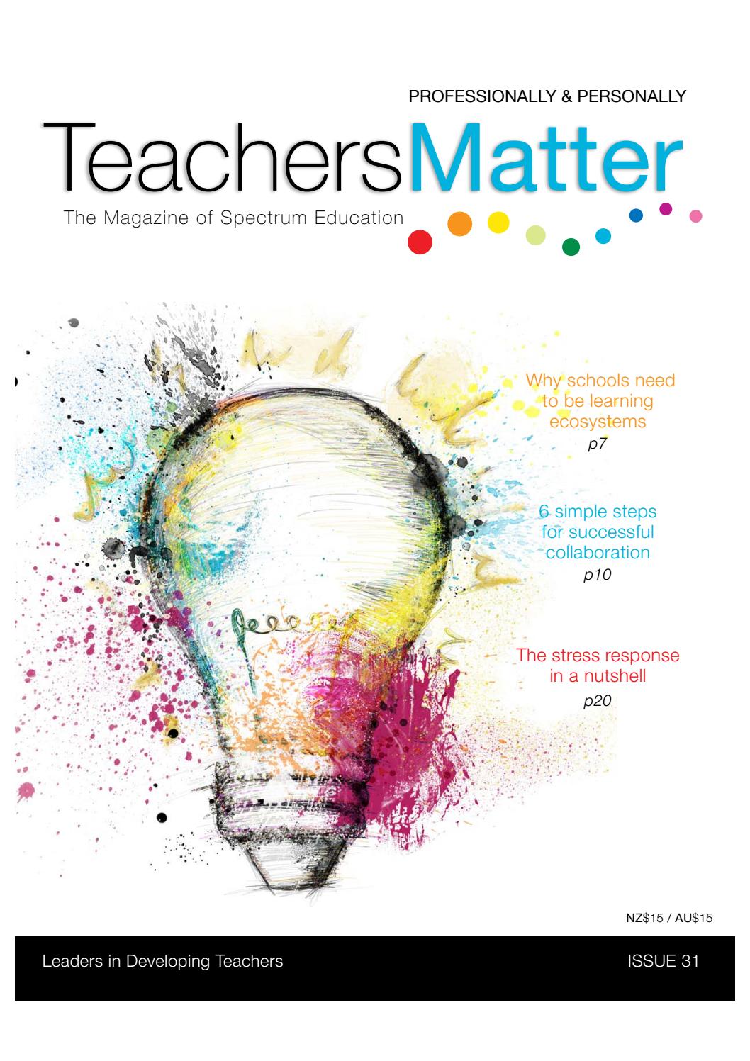 Teachers Matter Magazine issue 31 by Karen Tui Boyes - Issuu