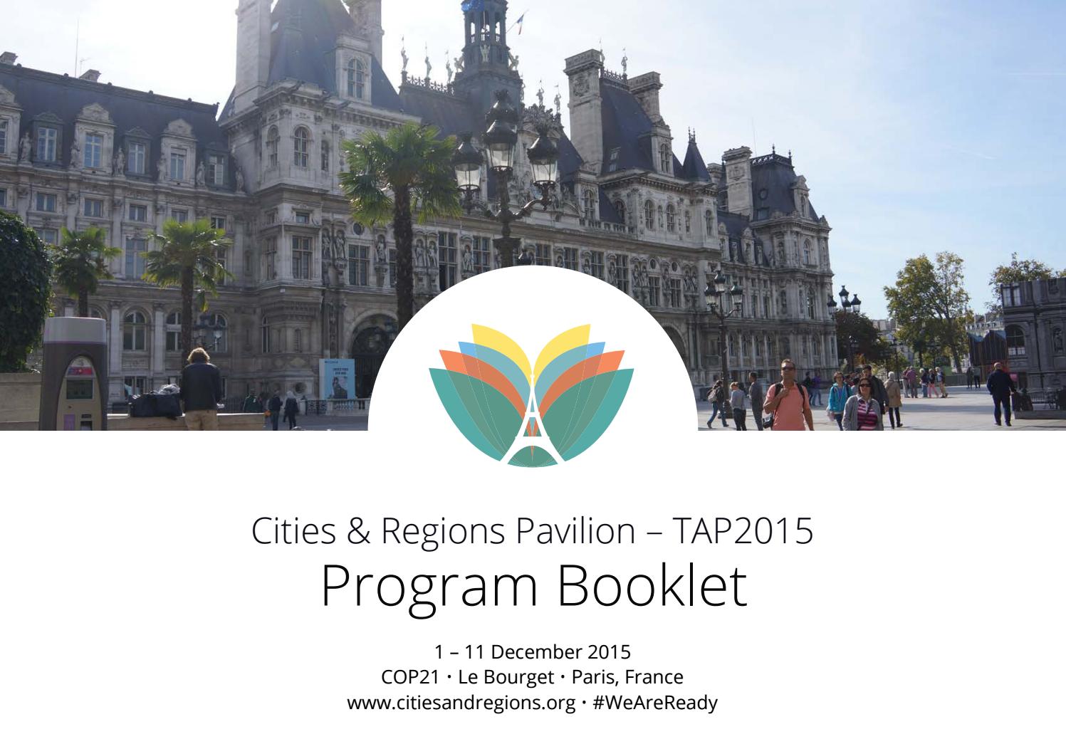 ICLEI TAP 2015 Program Booklet by Anne Stein - Issuu