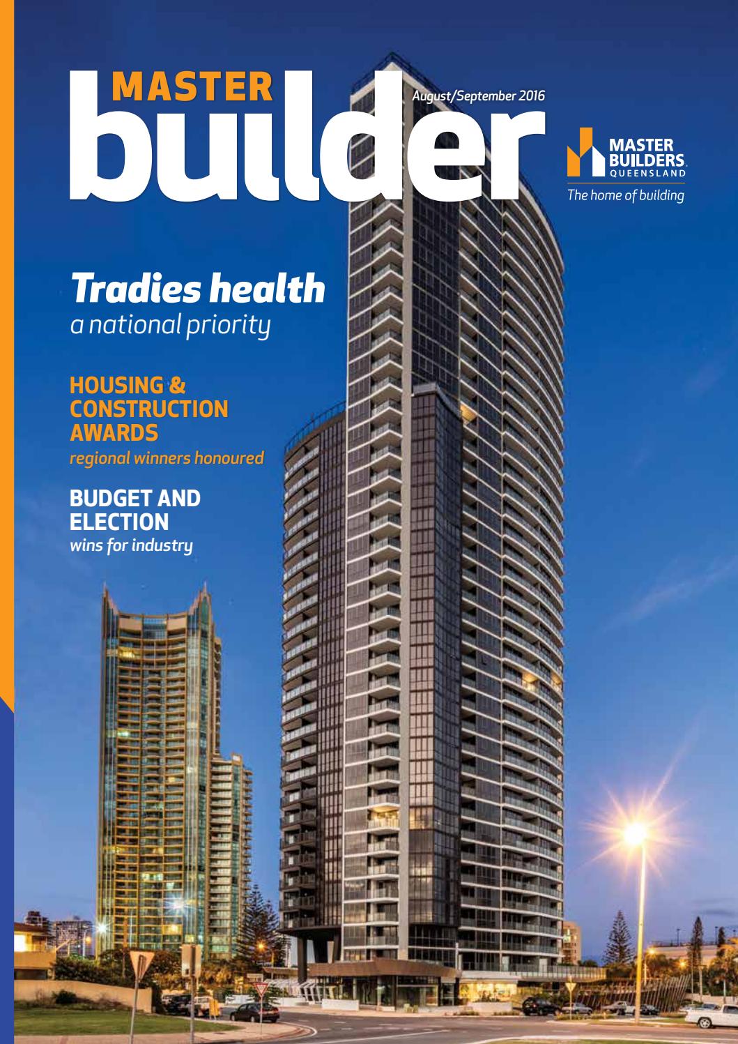 Master Builder magazine – August-September 2016 by Master Builders ...