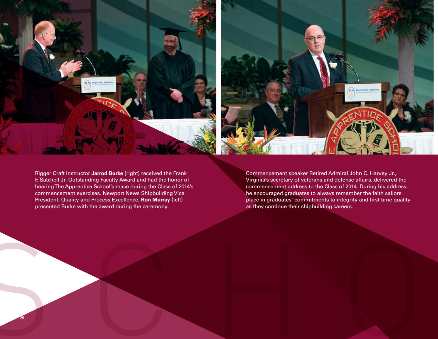 The Apprentice School 2015 Annual Report By Newport News Shipbuilding