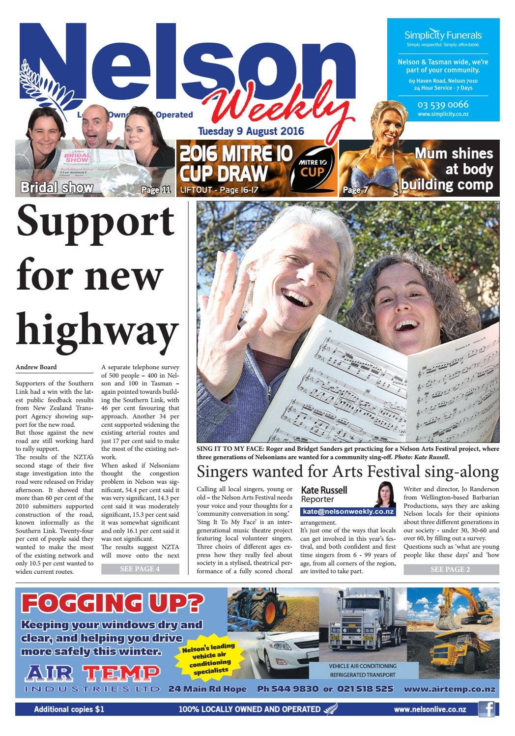 August 9 2016 nelson weekly 32pgs web by Top South Media - Issuu