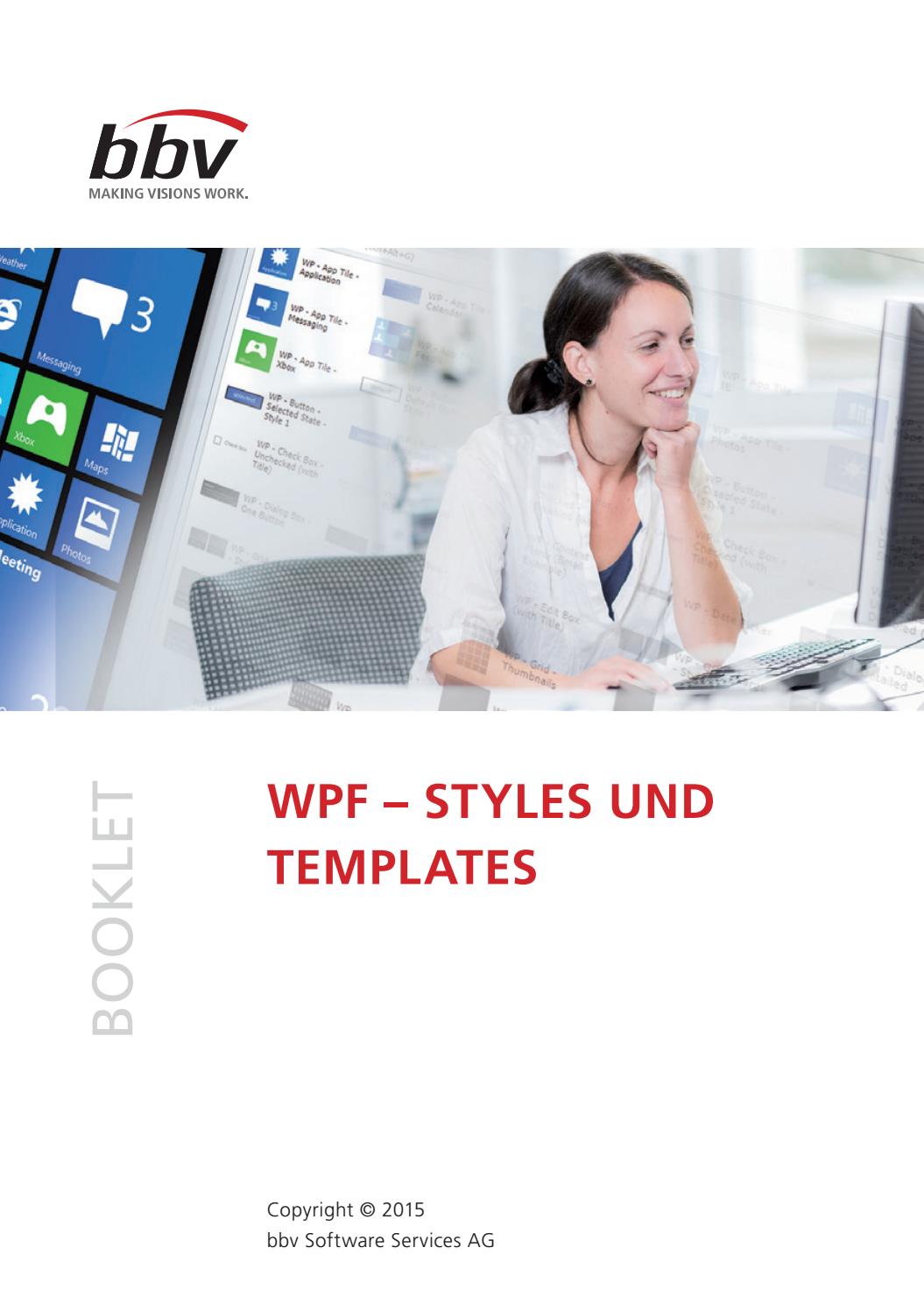 Wpf Styles Und Templates By Bbv Software Services Issuu