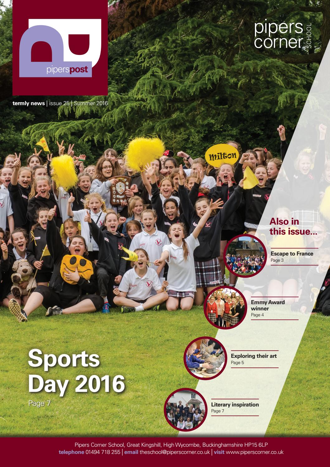 Pipers Post | Summer 2016 by Pipers Corner School - Issuu