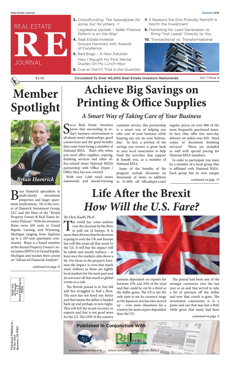 Real Estate Journal - Summer 2016 by National Real Estate Investors ...