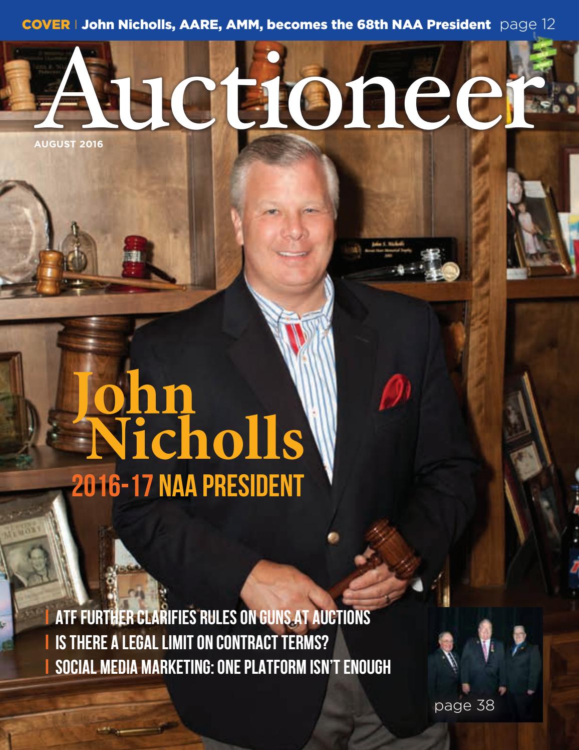 Auctioneer Magazine —August 2016 by National Auction Association - Issuu