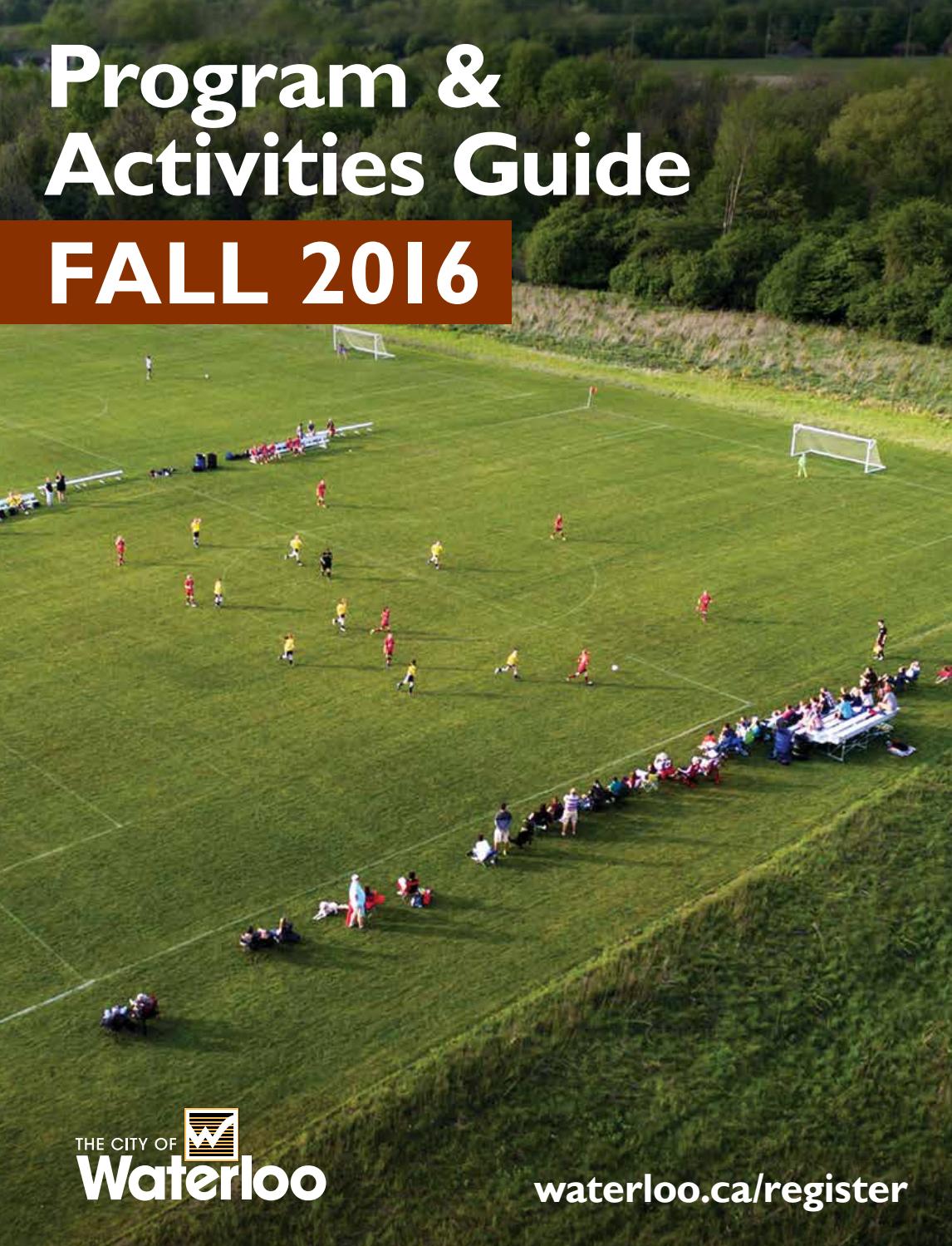 Fall 2016 Program & Activities Guide by City of Waterloo - Issuu