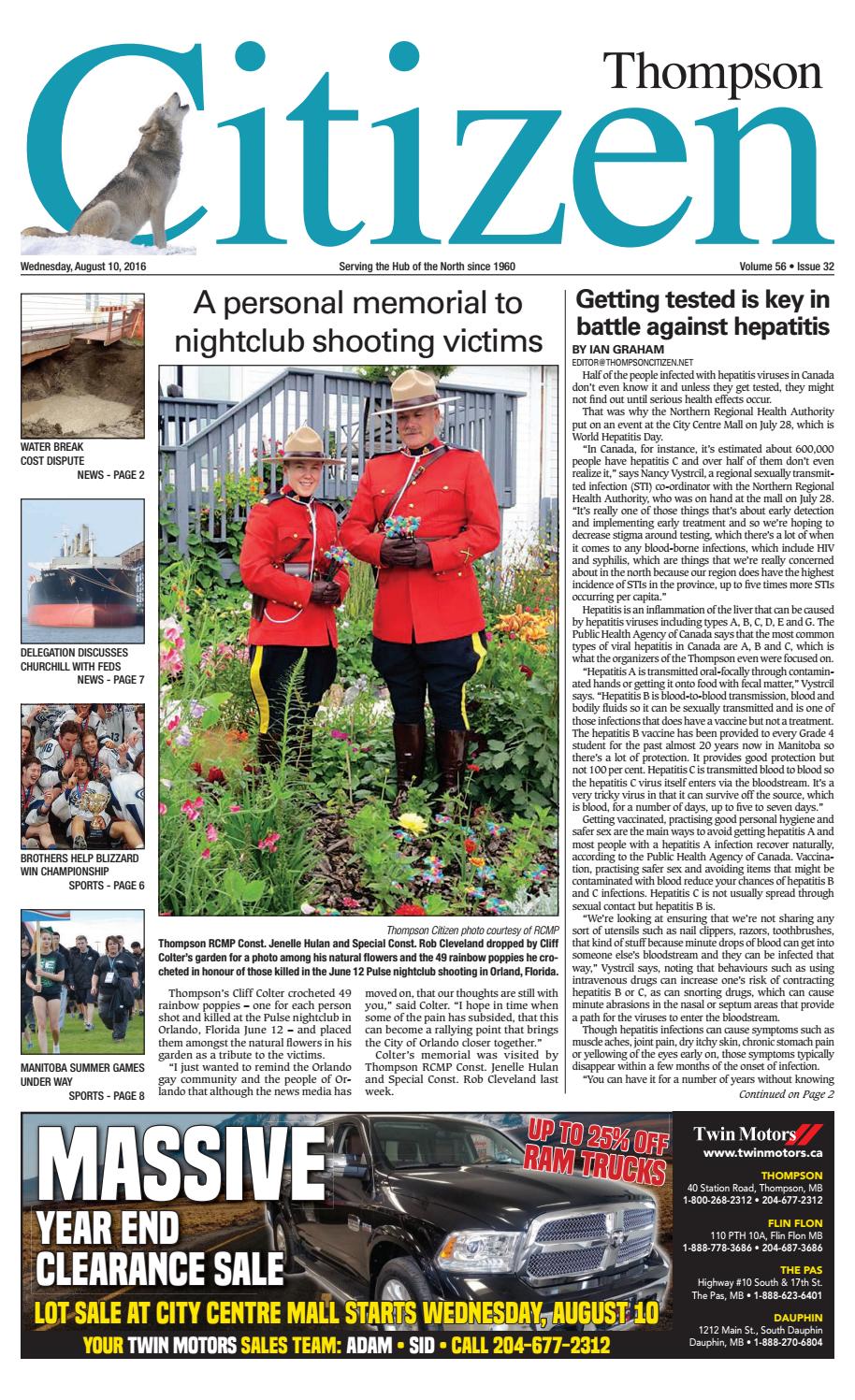 August 10 2016 by Thompson Citizen - Issuu