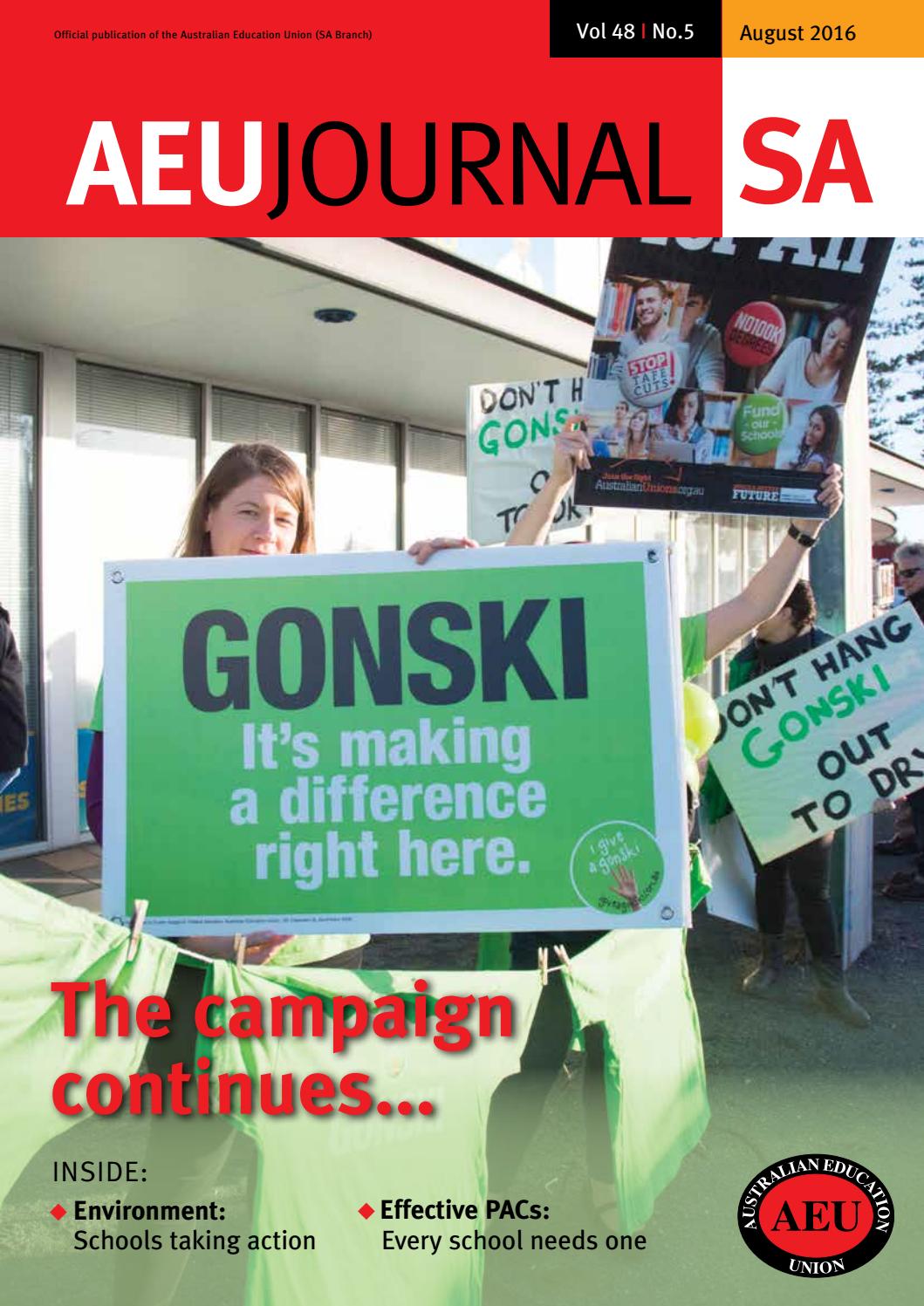 Vol 48. No. 5 by Australian Education Union (SA Branch) - Issuu