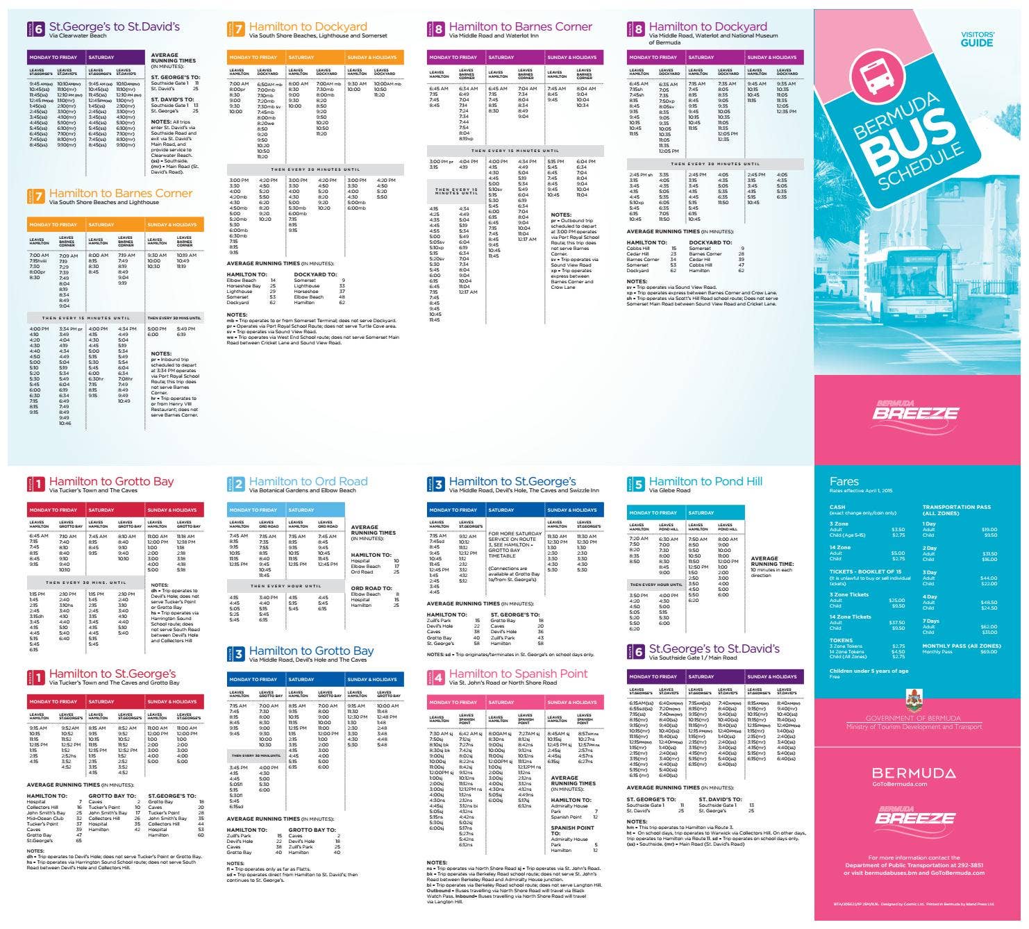 Bermuda Bus Schedule by Bermuda Magazine - Issuu