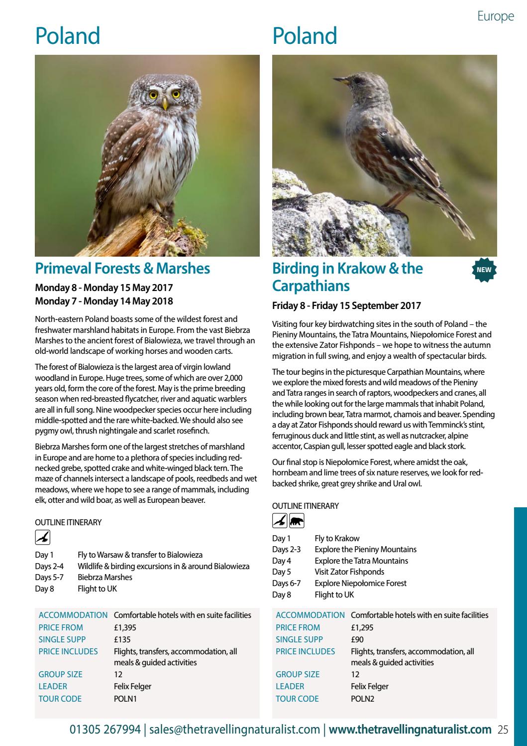 The Travelling Naturalist Brochure 2017/18 by The Natural Travel ...