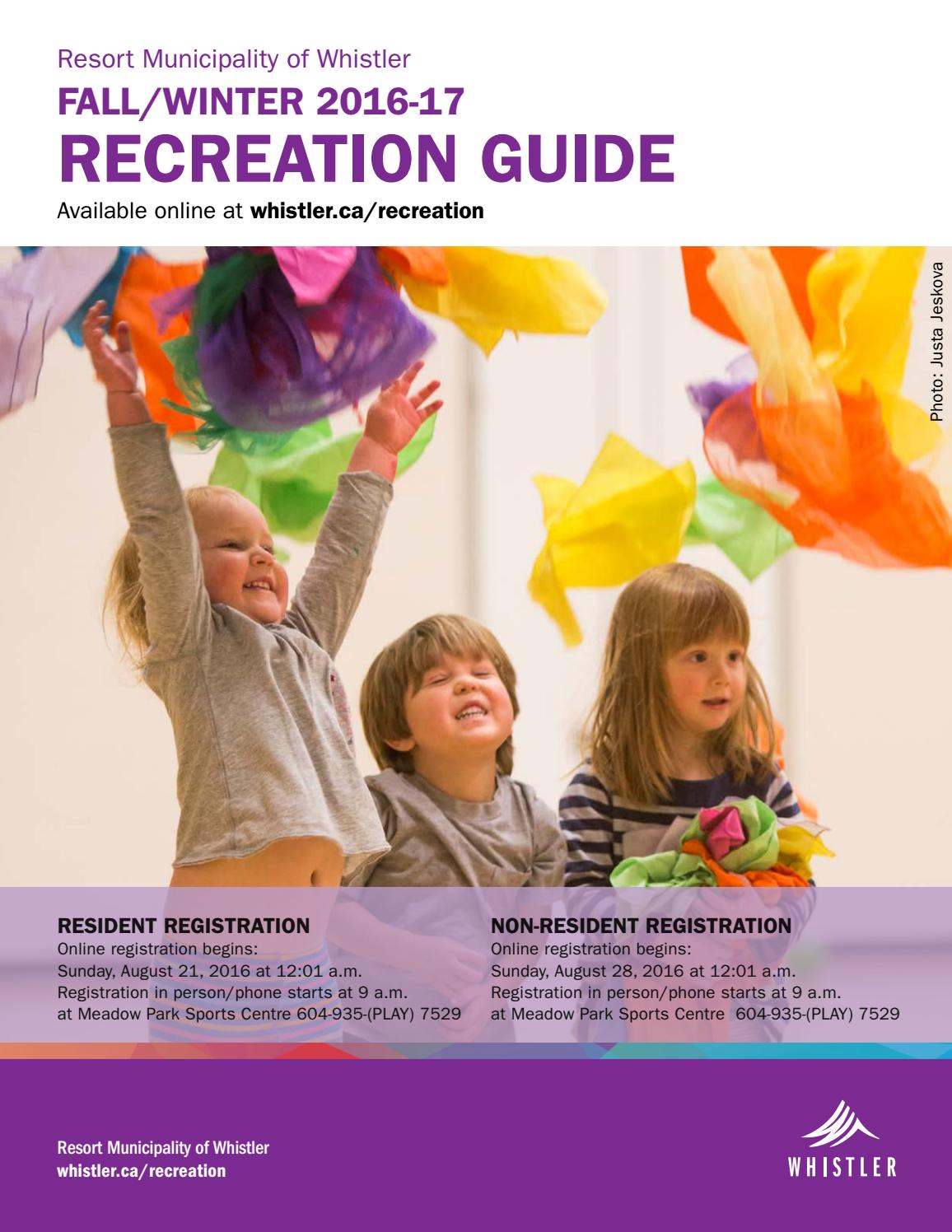 Recreation guide by RMOW - Issuu