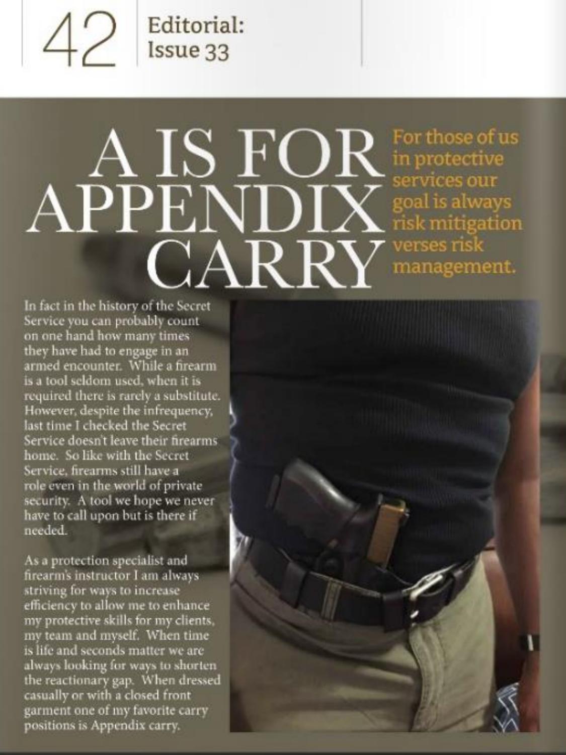 A is for appendix carry pdf by Panther Protection Services - Issuu