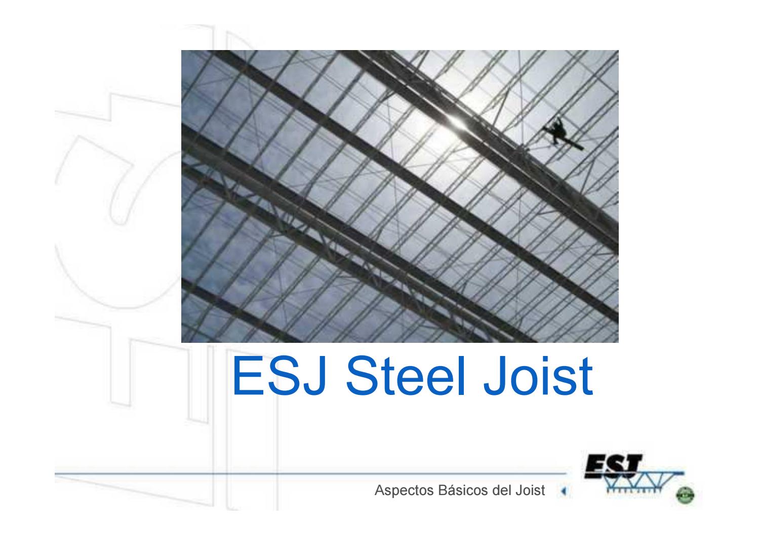 Taller Esj Steel Joist by IMCA - Issuu