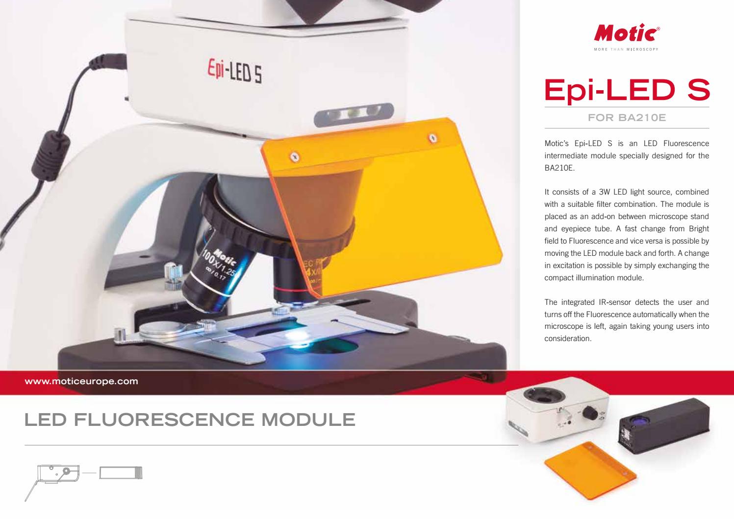 Epi-LED S - LED Fluorescence module - Flyer by MOTIC EUROPE - Issuu