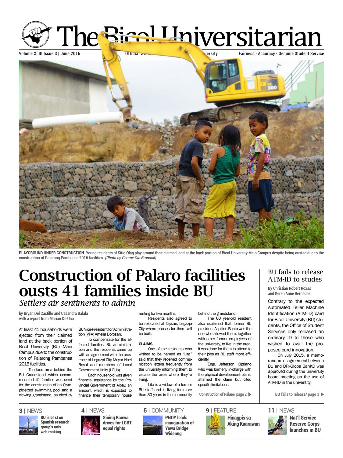 The Bicol Universitarian - Volume XLIII Print Issue 3 by The Bicol ...