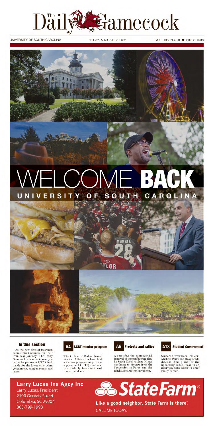 The Daily Gamecock: Welcome Back Fall 2016 by Garnet Media Group - Issuu