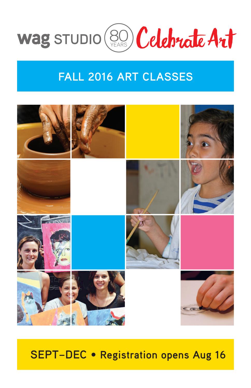 WAG Studio Fall 2016 Art Classes brochure by WAG-Qaumajuq - Issuu