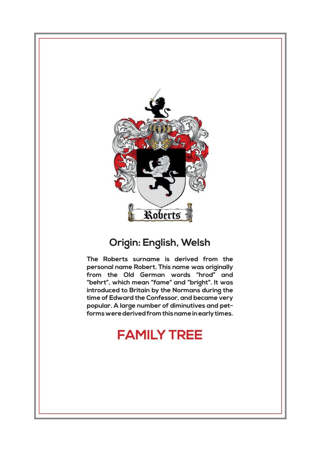 Roberts Family Tree by Zebra Design Services - Issuu