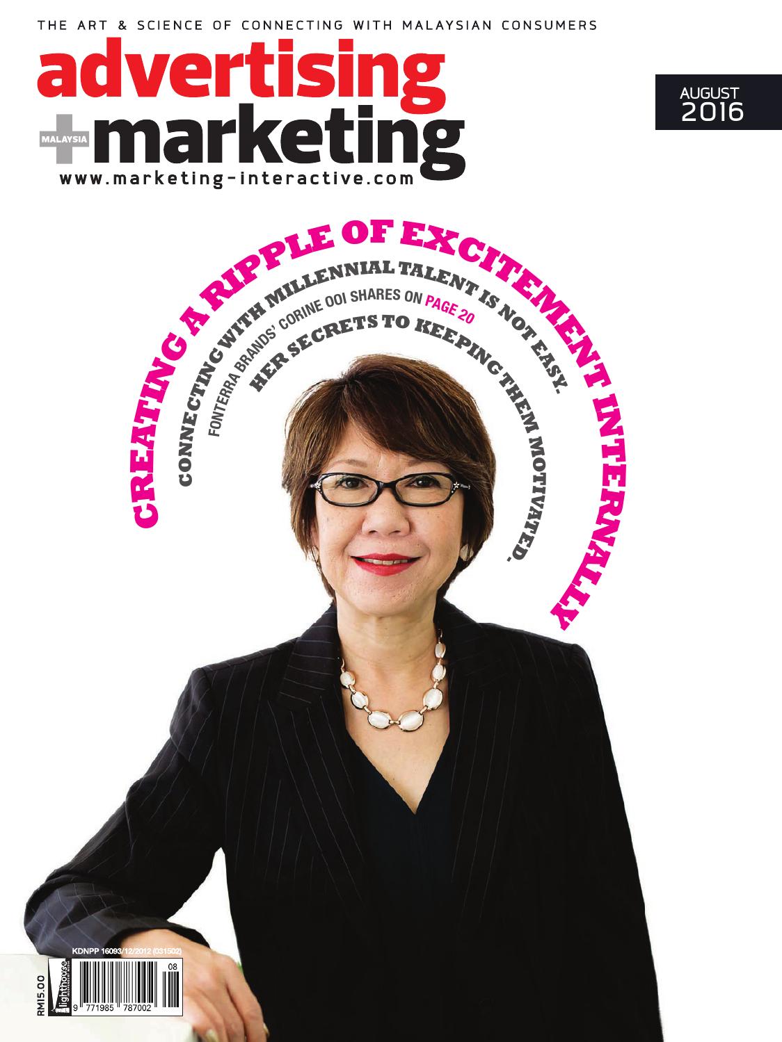 Advertising + Marketing Malaysia - August 2016 by Marketing Magazine ...