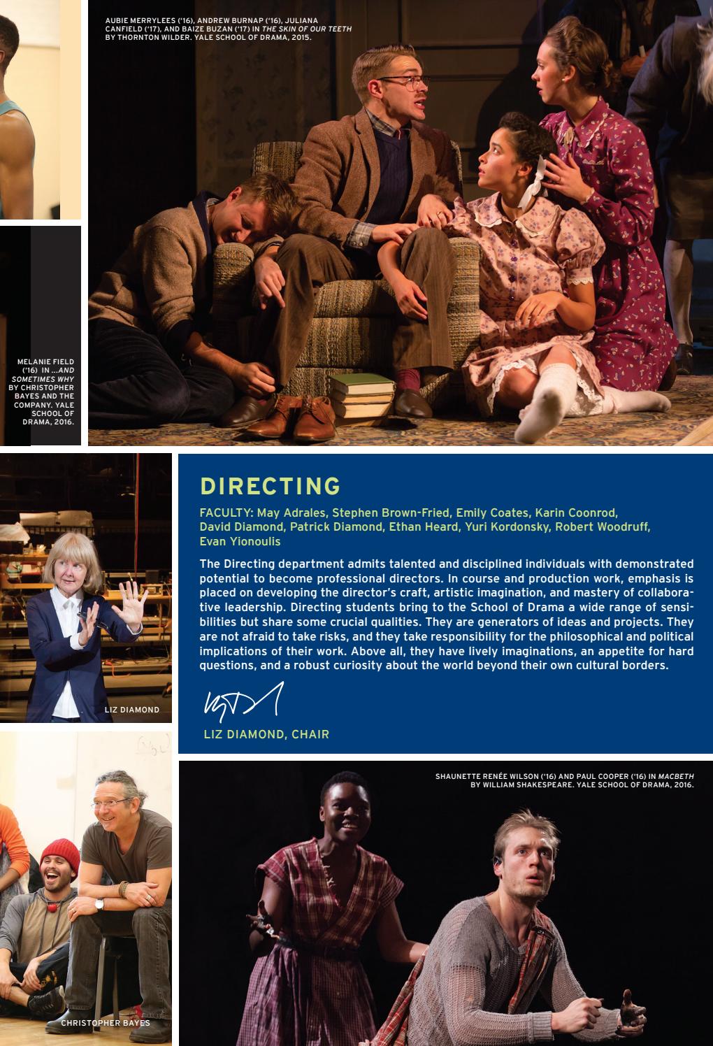 Yale School of Drama Application Brochure by Yale Repertory Theatre - Issuu