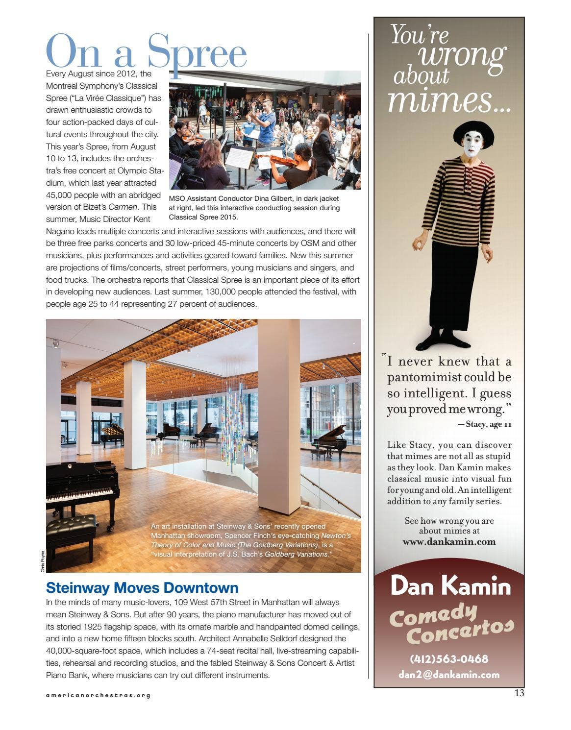 Symphony Summer 2016 by Symphony Magazine, from the League of American ...