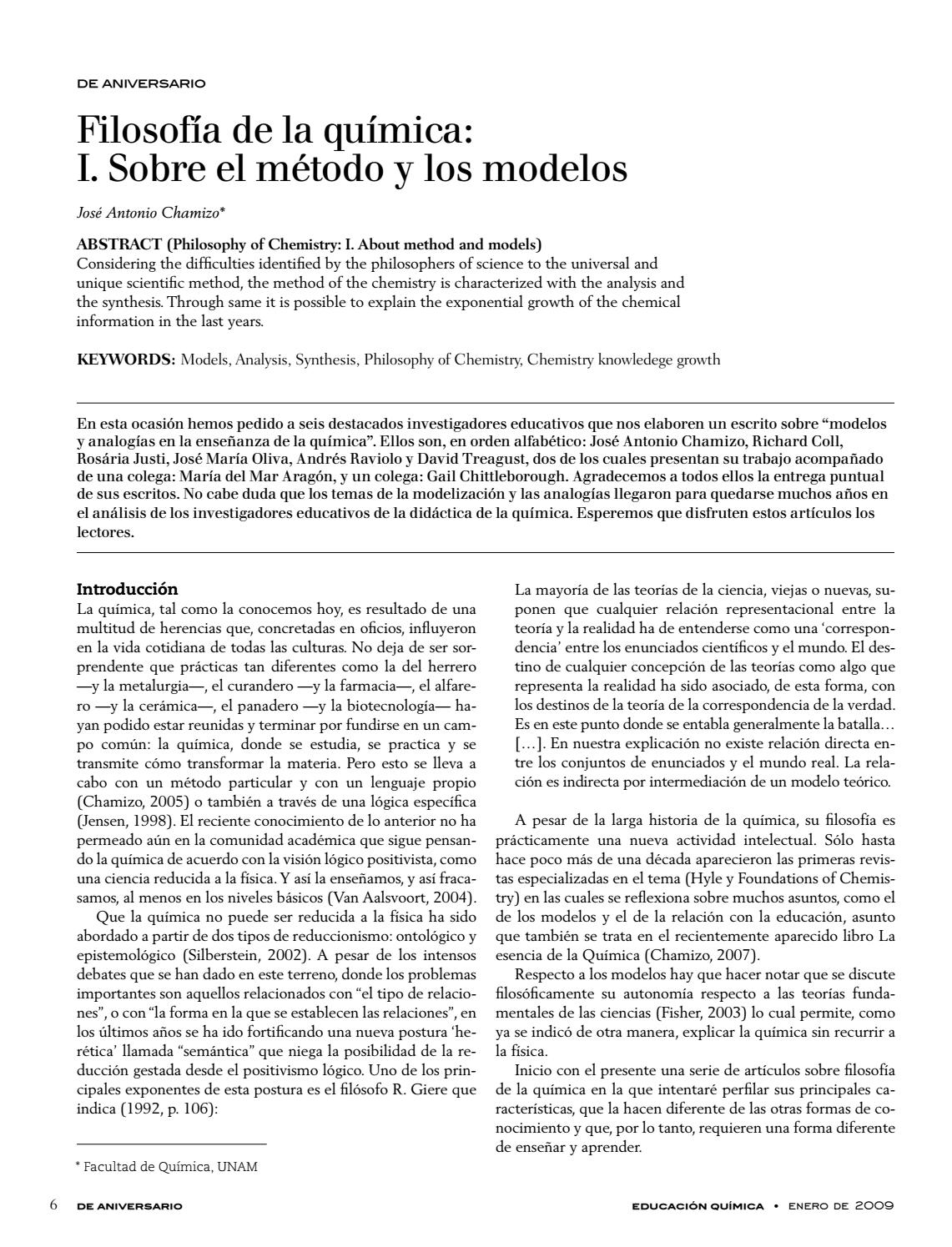 Filosof a De La Qu mica Chamizo By SiQu mica Emprende Issuu Filosof a De La Qu mica Chamizo By SiQu mica Emprende Issuu