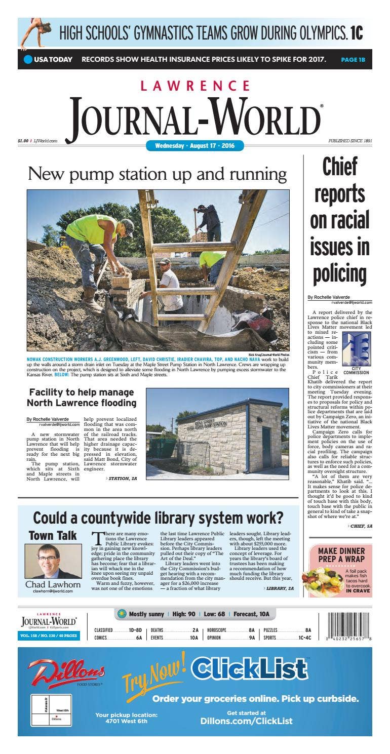 Lawrence Journal-World 08-17-2016 by Lawrence Journal-World - Issuu