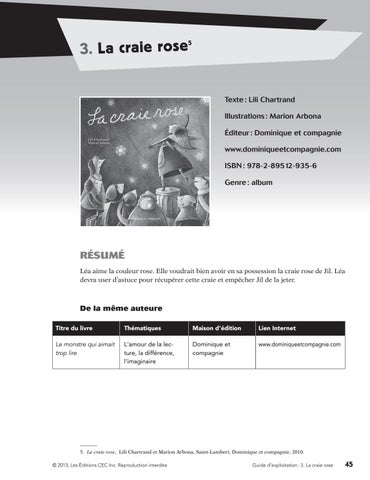 Littérature jeunesse - 2e cycle by Les Éditions CEC - Issuu