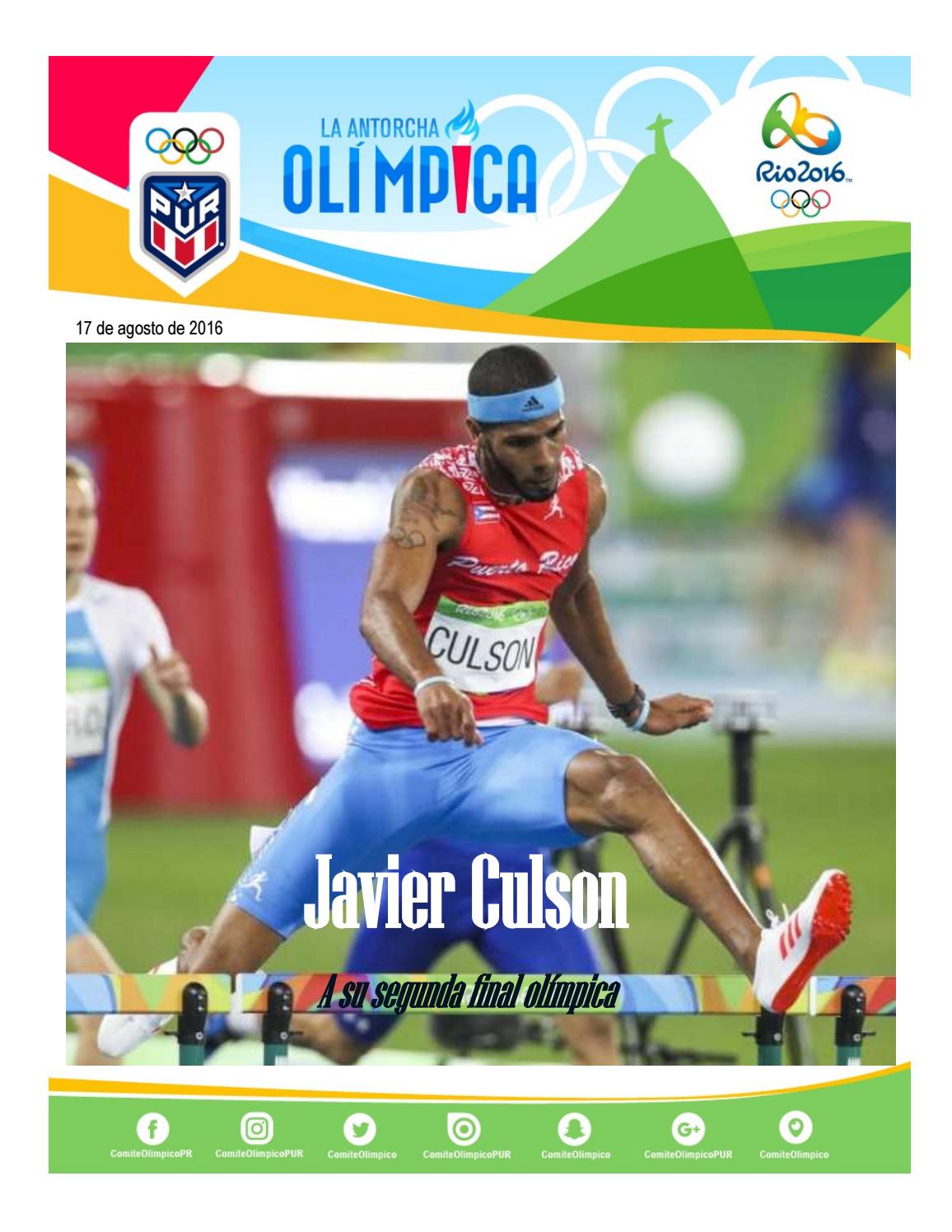 Javier Culson a su tercera final olímpica by Comité Olímpico de Puerto ...
