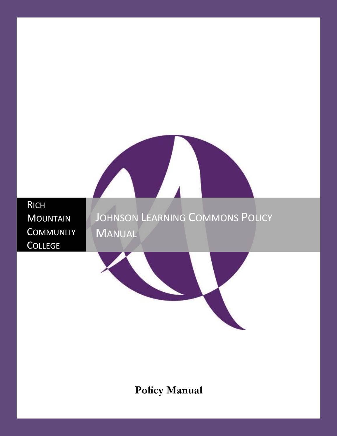 Library policy manual 2016 by University of Arkansas Rich Mountain - Issuu