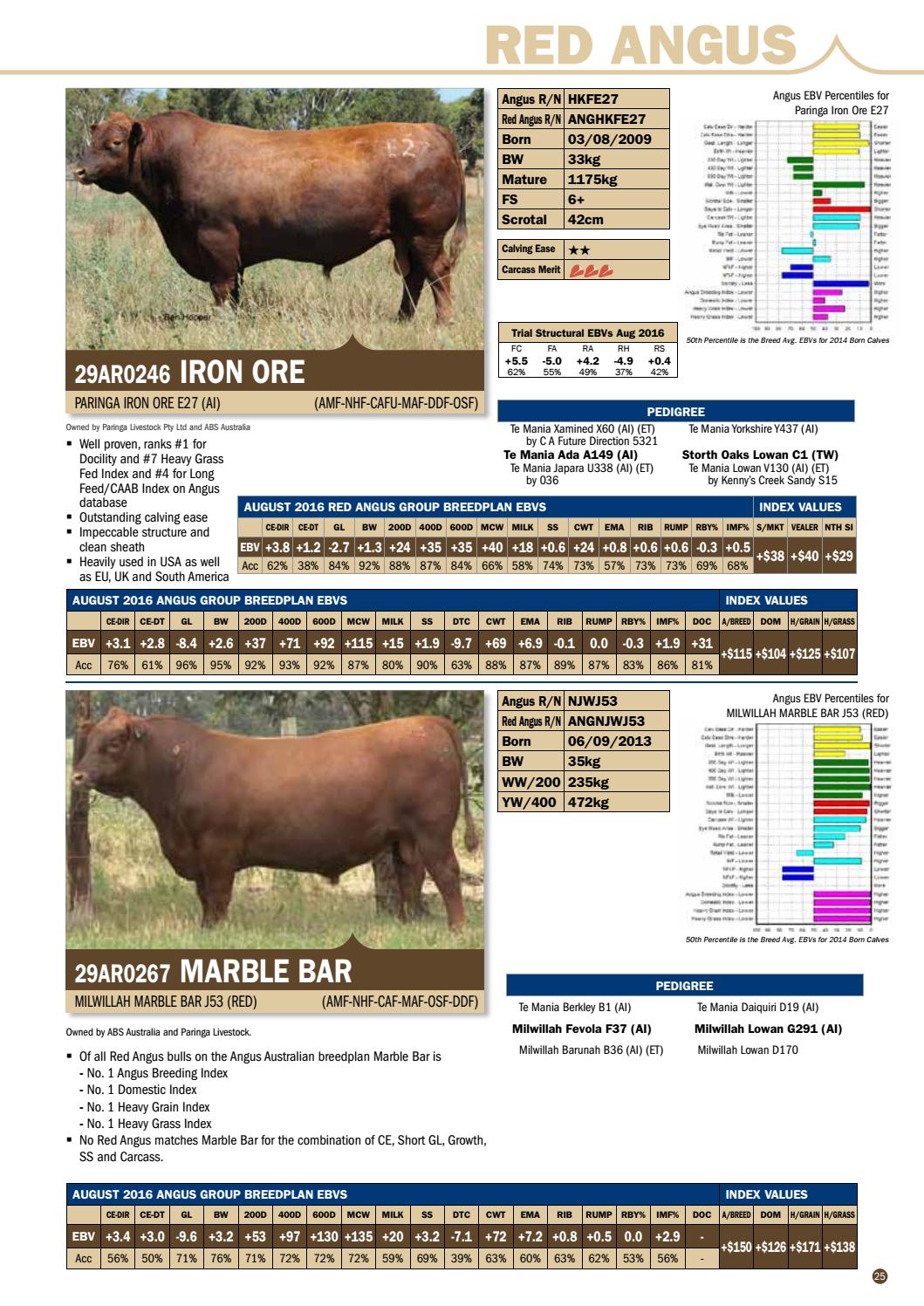 2016-17 Australian Beef Sire Directory - Angus & Red Angus breeds by ...