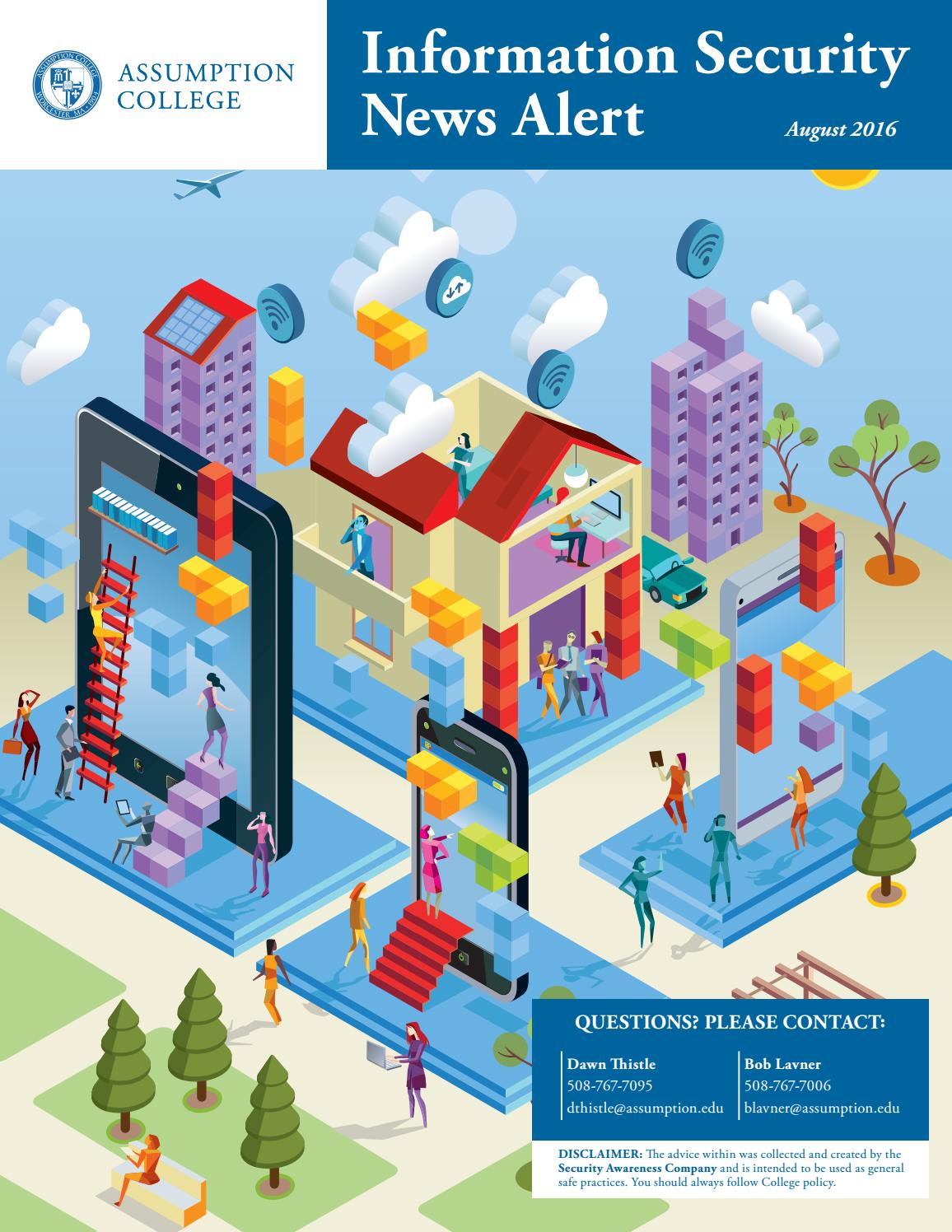 Information Security Alert August 2016 by Assumption University - Issuu