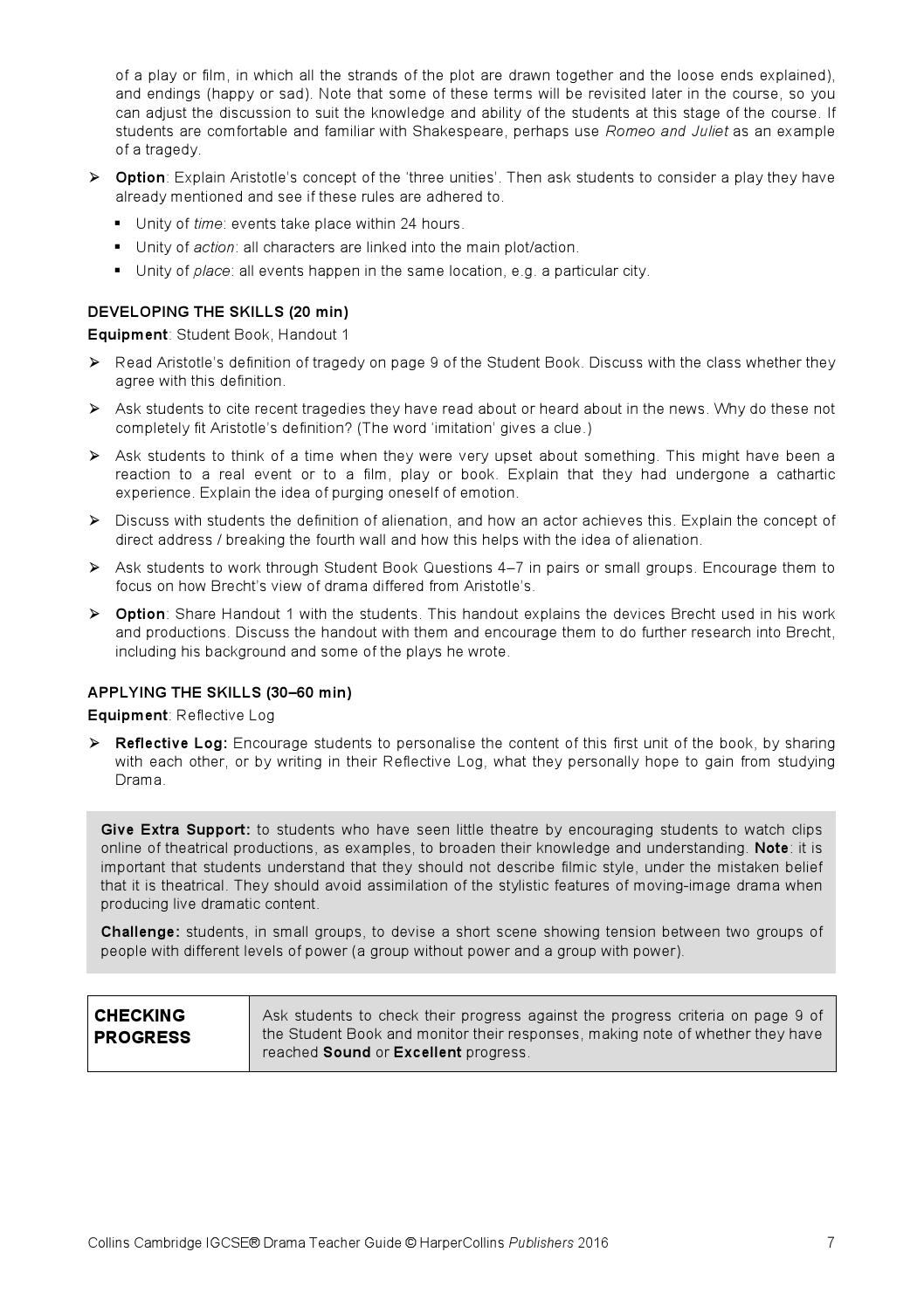 Cambridge IGCSE Drama: Teacher Guide by Collins - Issuu