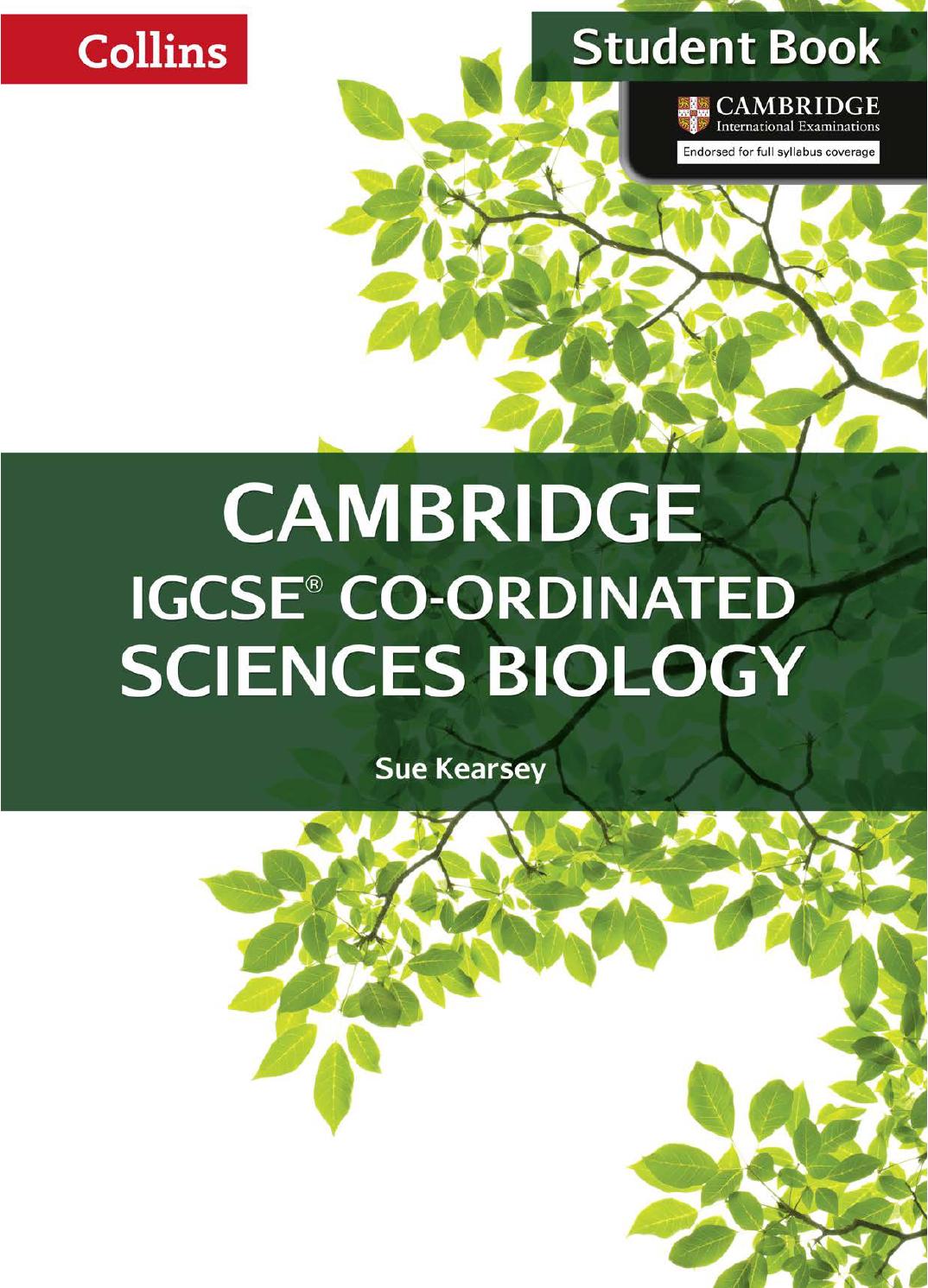 Cambridge IGCSE Co-Ordinated Science Biology: Student Book by Collins ...