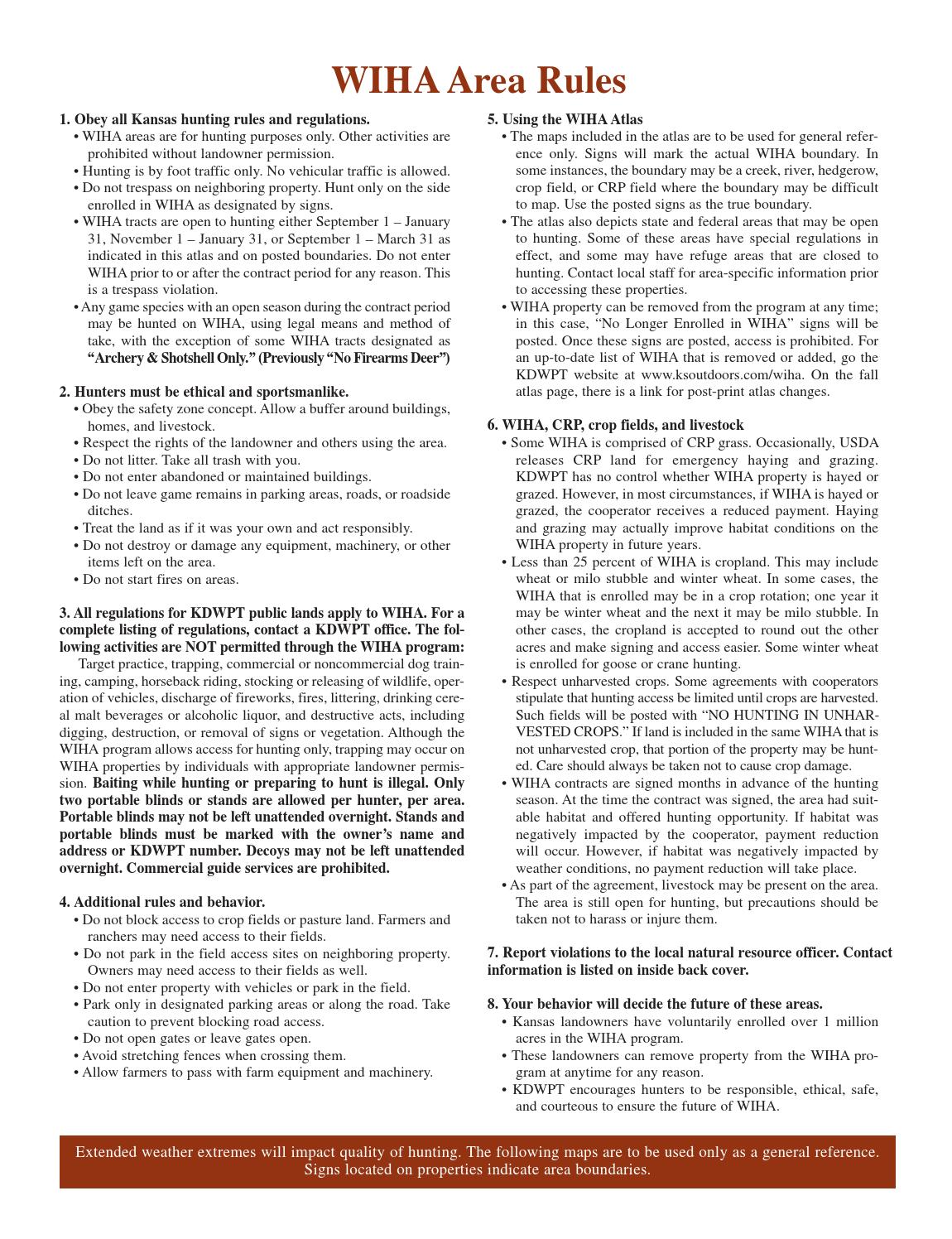 2016 Kansas Fall Hunting Atlas by Kansas Department of Wildlife, Parks ...