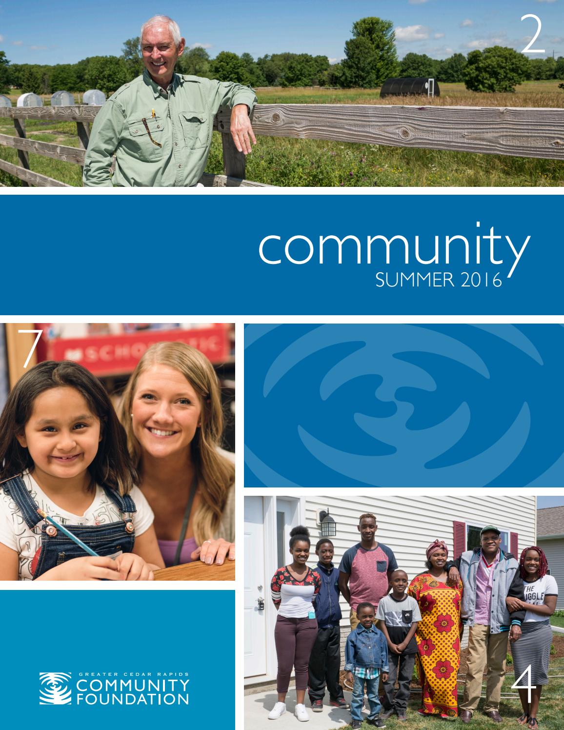 Community Summer Newsletter 2016 by Greater Cedar Rapids Community ...