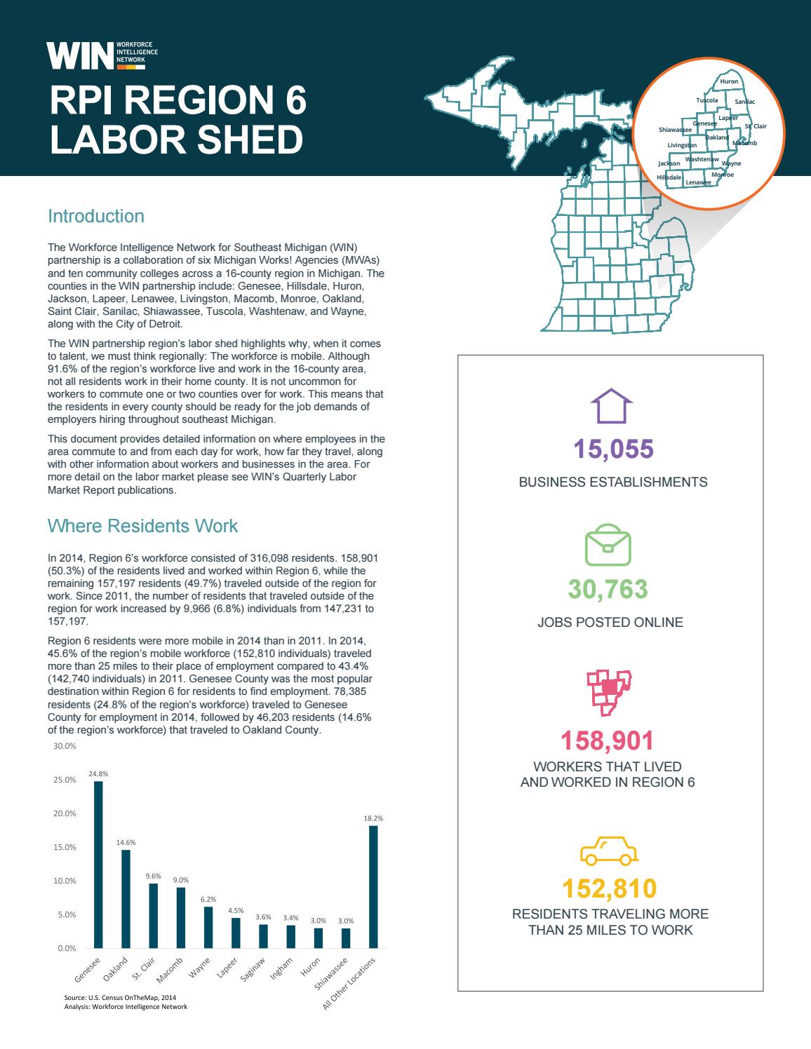 Region 6 WIN Labor Shed Report by Workforce Intelligence Network - Issuu
