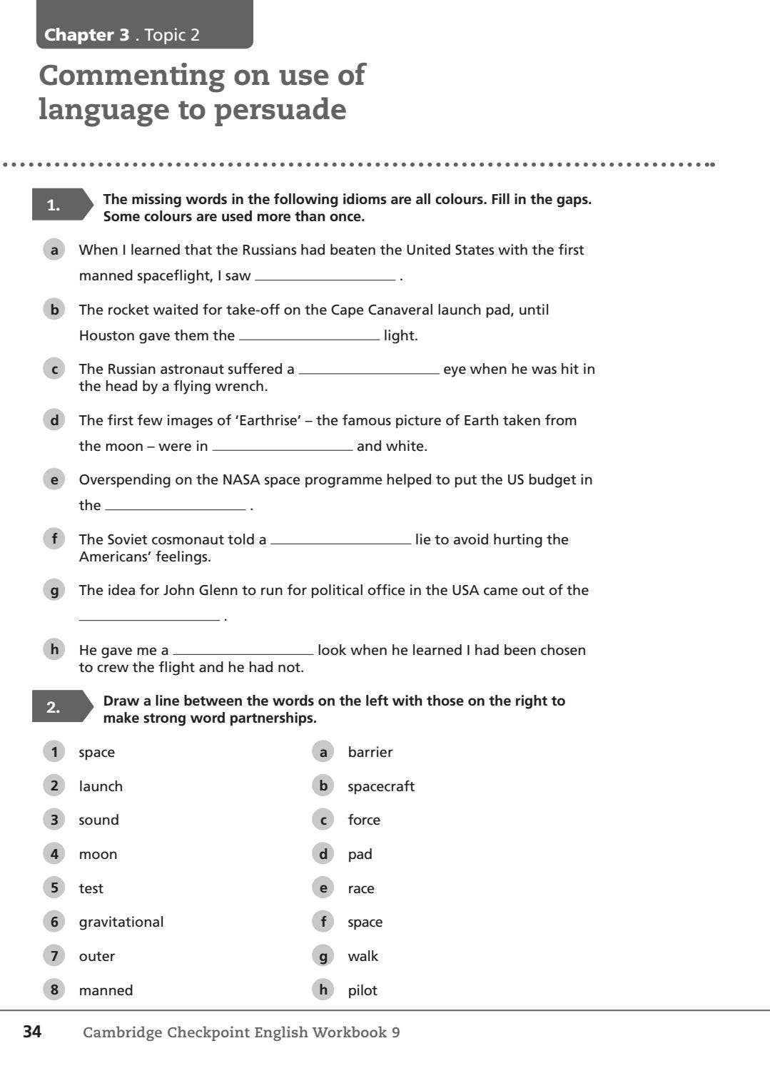 Cambridge Checkpoint English Stage 9: Workbook by Collins - Issuu