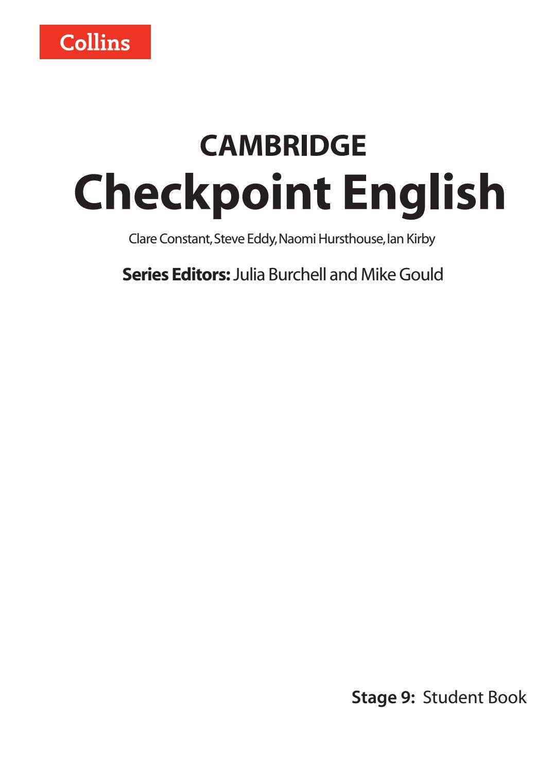 Cambridge Checkpoint English: Stage 9 Student Book by Collins - Issuu