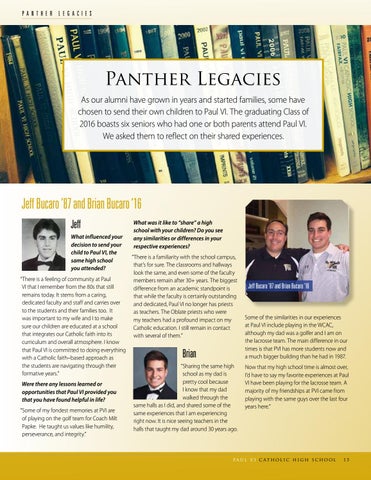 Paul VI Panther Tracks Spring 2016 by St. Paul VI Catholic High School ...