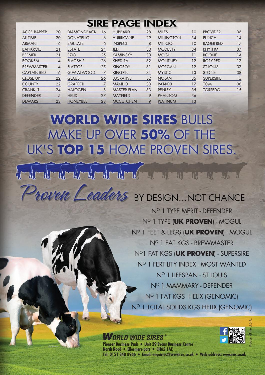 World Wide Sires UK August 2016 Catalog by World Wide Sires, LTD - Issuu