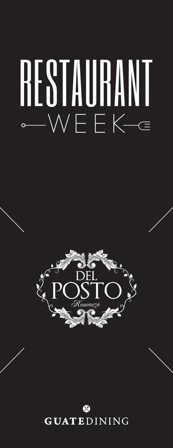 Del Posto Restaurant Week Ciudad 2016 by GuateDining - Issuu