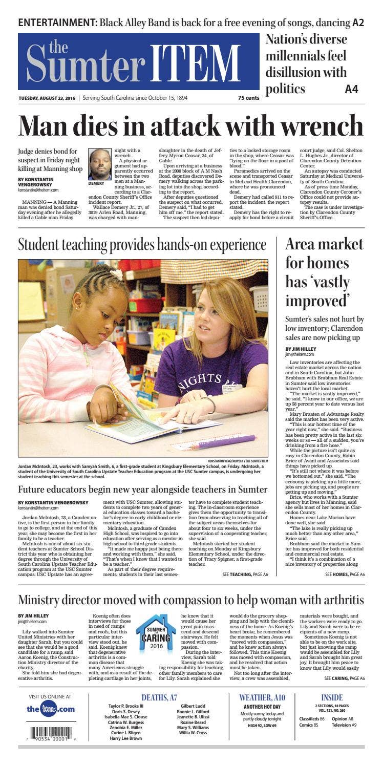 August 23, 2016 by The Sumter Item - Issuu