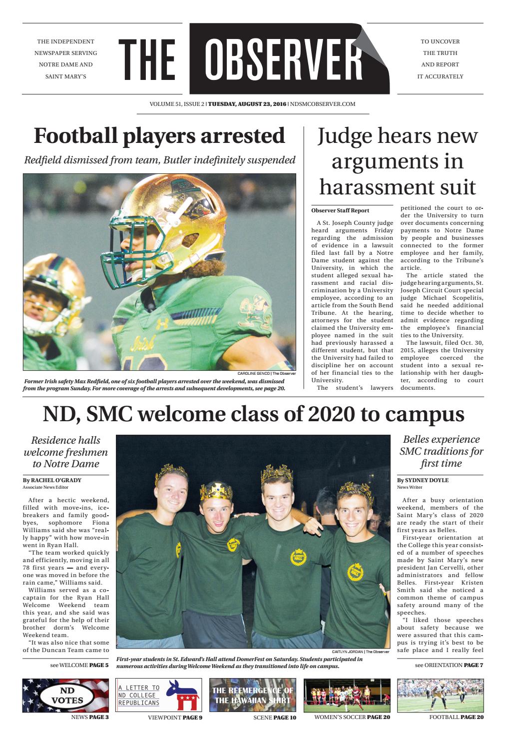 Print Edition of The Observer for Tuesday, August 23, 2016 by The ...