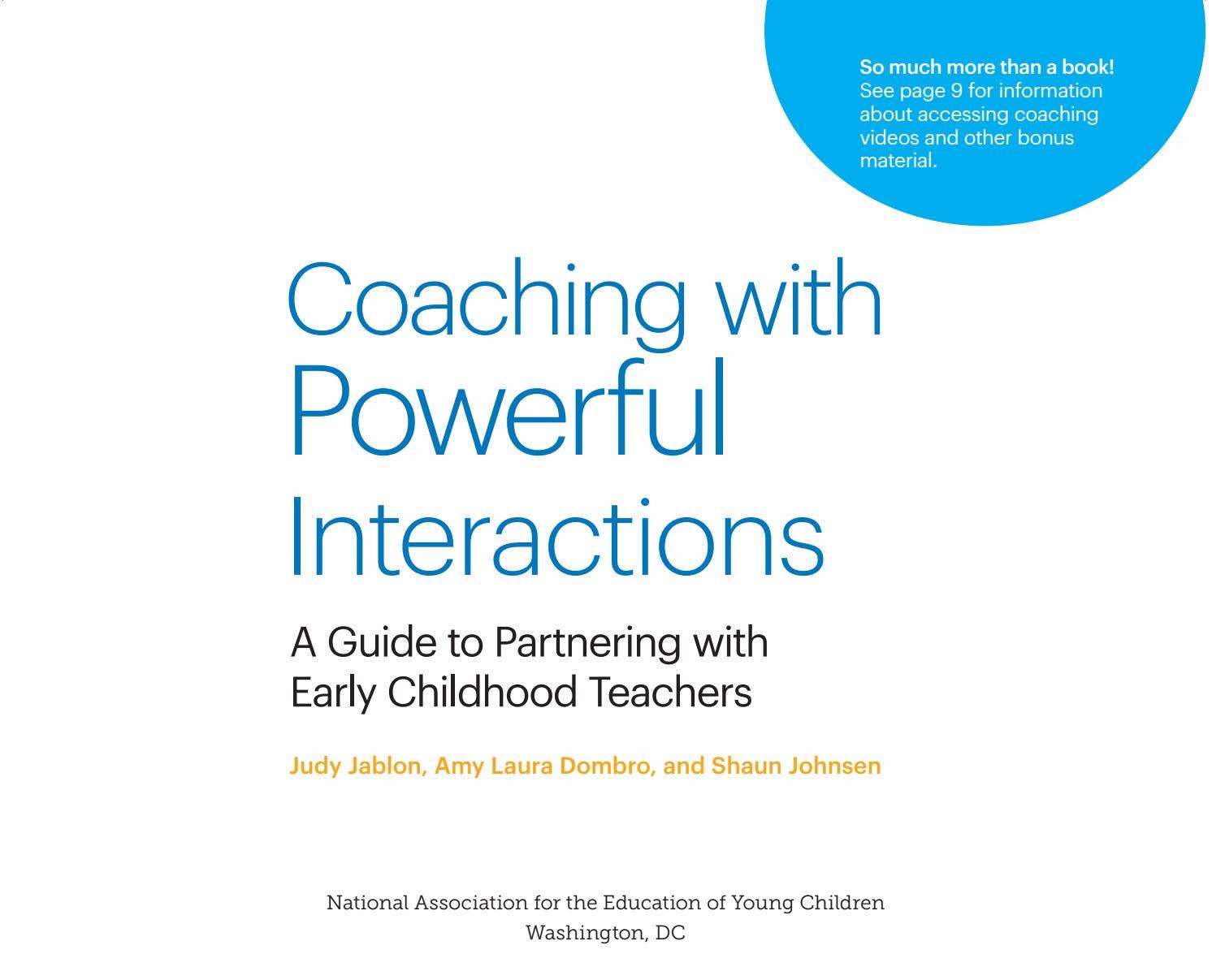 2451 coaching with powerful interactions by NAEYC - Issuu