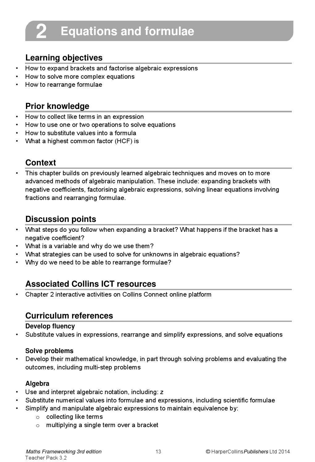 Maths Frameworking Teacher Pack 3.2 by Collins - Issuu