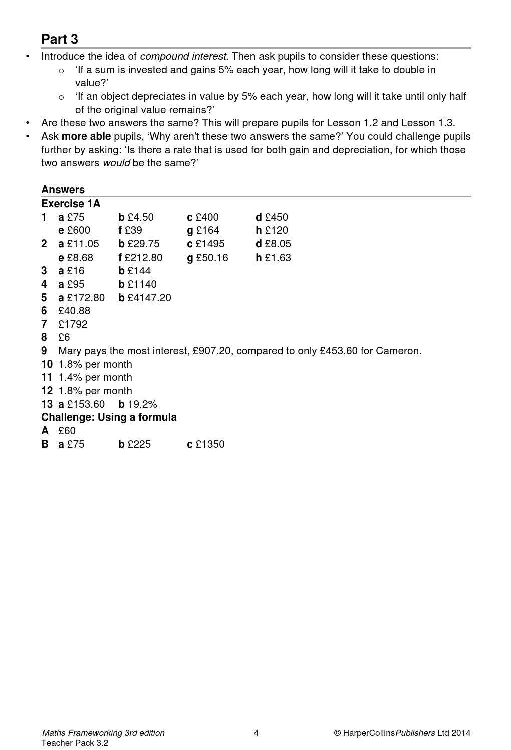 Maths Frameworking Teacher Pack 3.2 by Collins - Issuu