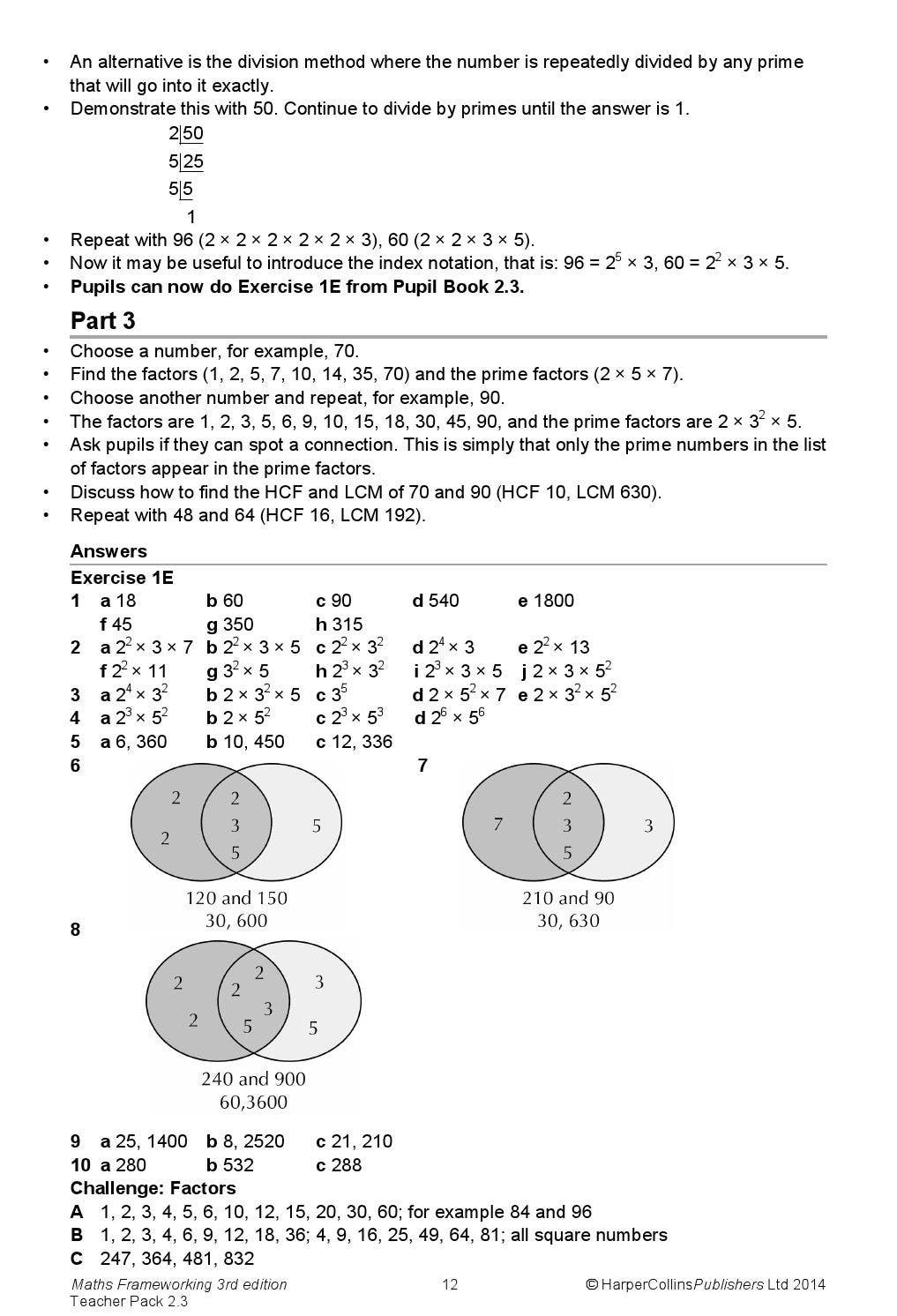 Maths Frameworking Teacher Pack 2.3 by Collins - Issuu