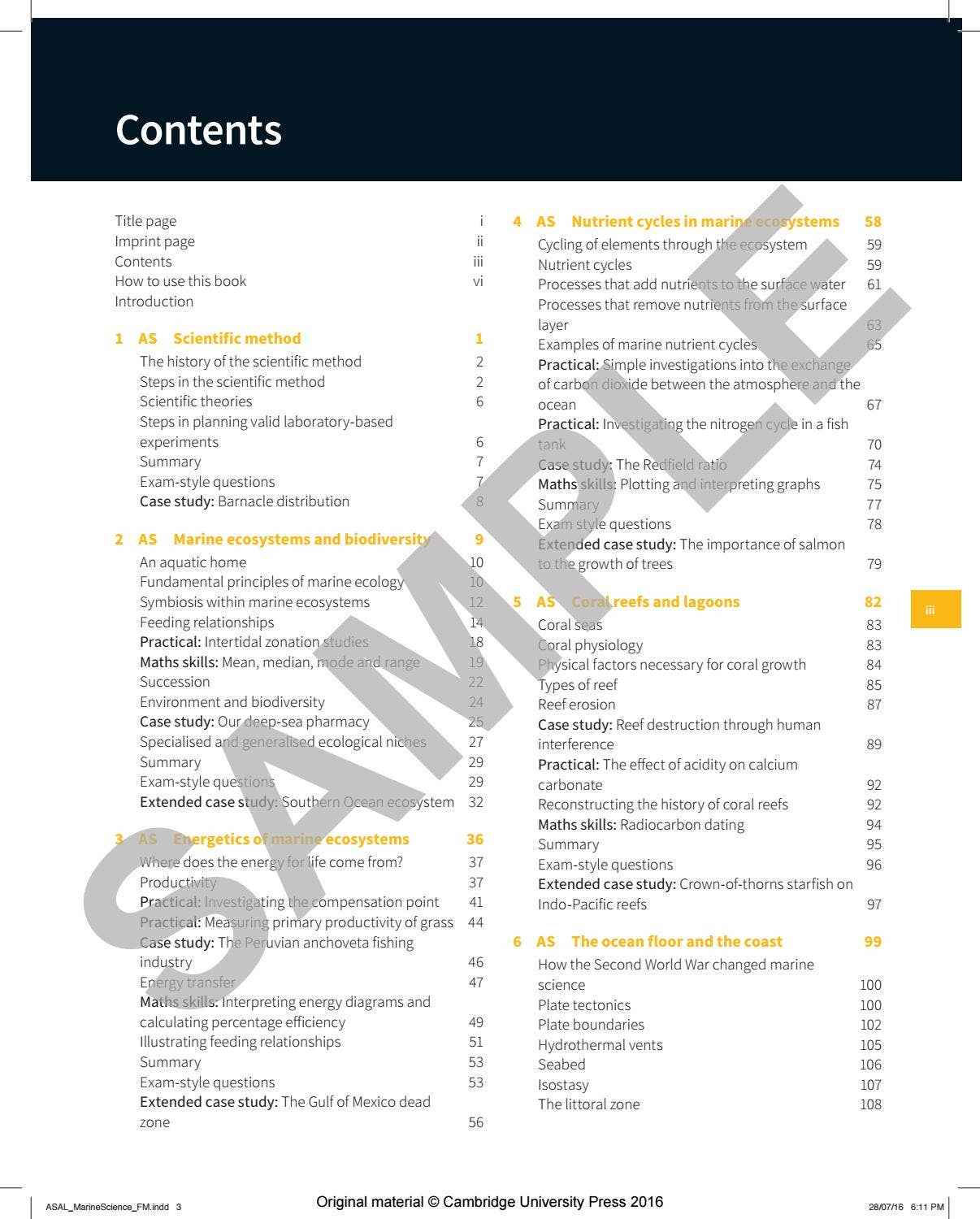 Preview Cambridge International AS and A Level Marine Science by ...